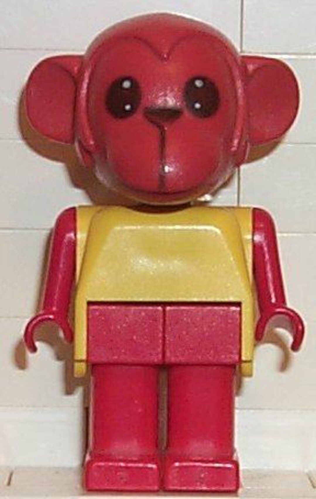 Vintage Lego MINIFIGURE Fabuland Monkey- Mike Monkey, Red Head, Legs ...