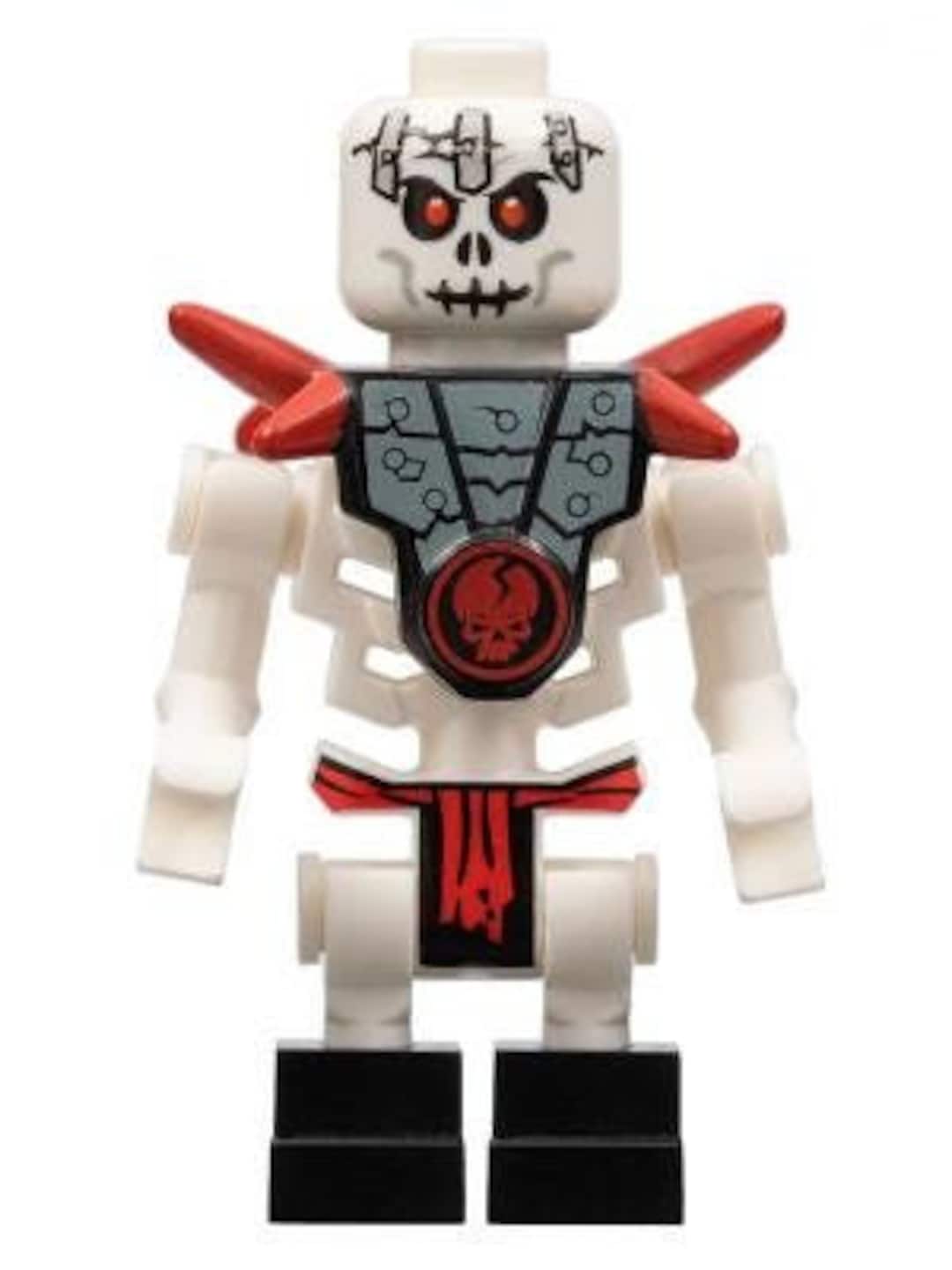 Lego MINIFIGURE Ninjago Skeleton Frakjaw (skulkin) - Black Armor ...
