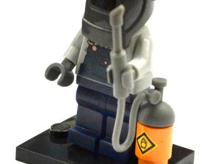 Lego MINIFIGURE Welder /w Gear - Etsy