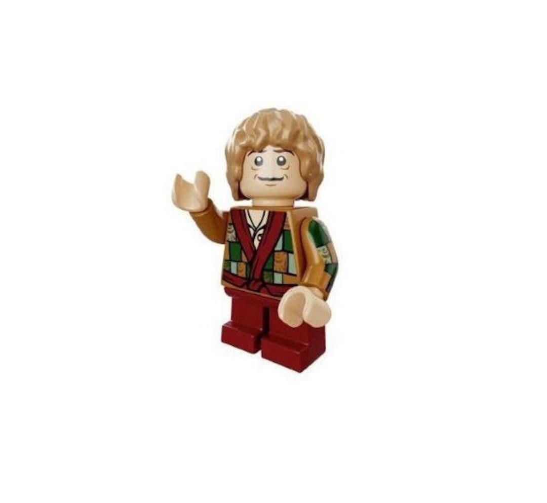 Lego MINIFIGURE Hobbit Lord of the Rings Bilbo Baggins Patchwork Coat ...