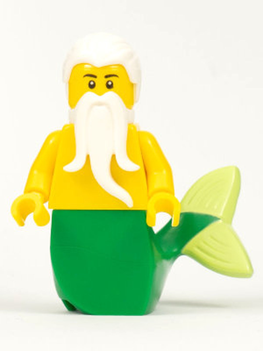 Lego MINIFIGURE Mermaid - Merman - Green Tail - Etsy