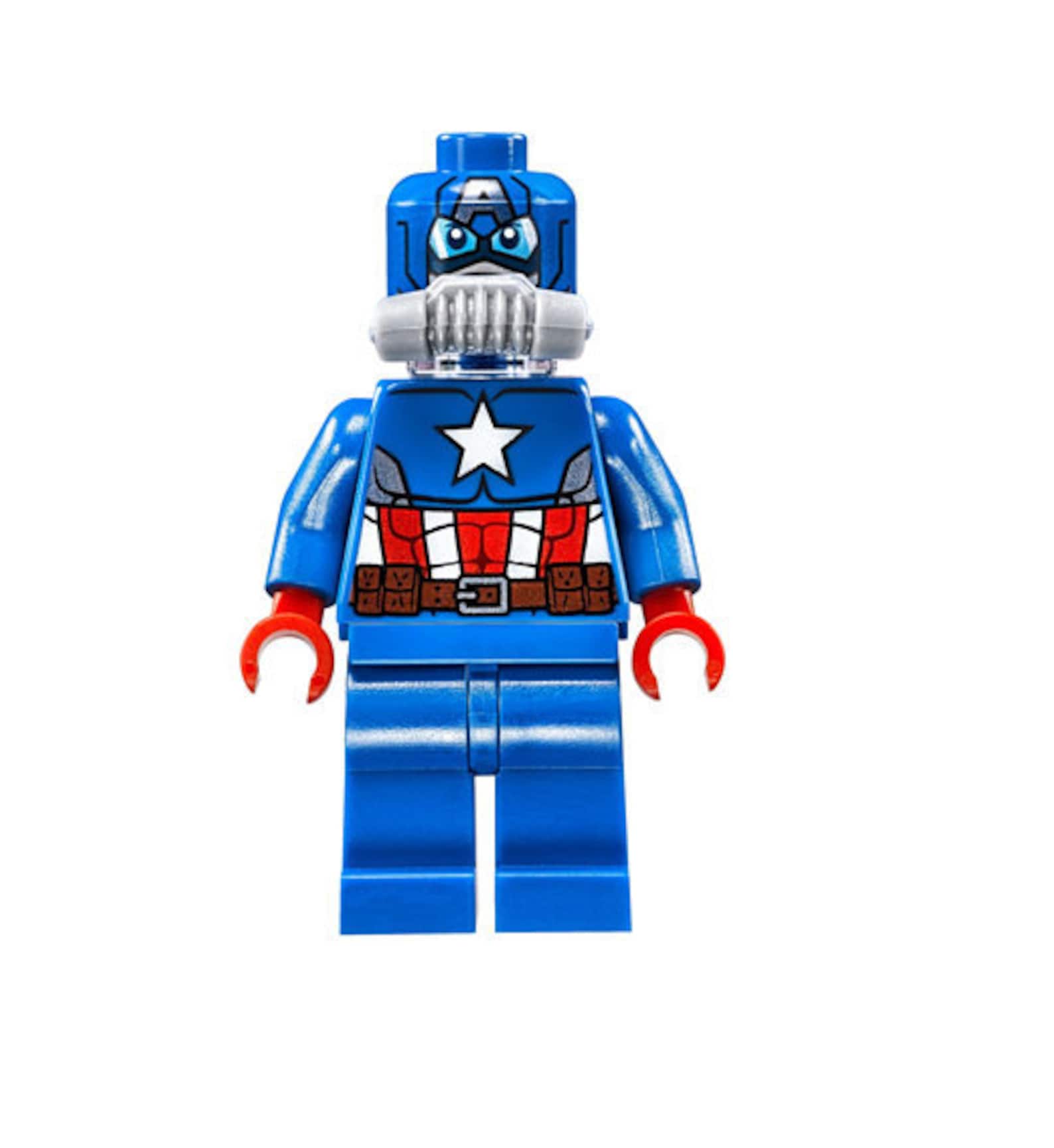 Lego MINIFIGURE Captain America, Space Captain America /w Shield - Etsy
