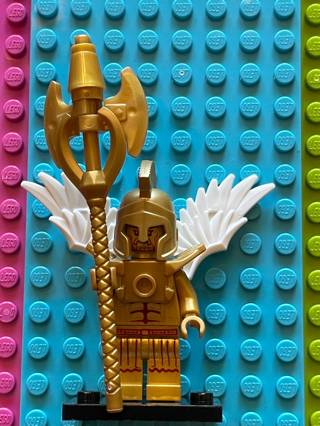 LEGO Minifigure Golden Angel Guard White Wings - Etsy