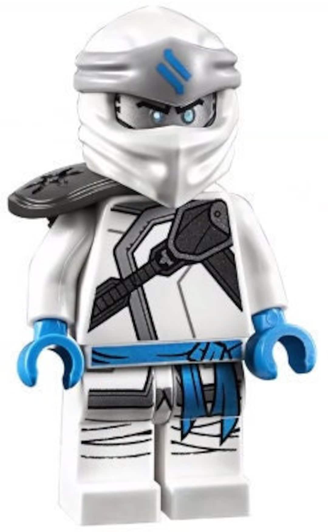 Lego MINIFIGURE Ninjago Zane - Secrets of the Forbidden Spinjitzu - Etsy