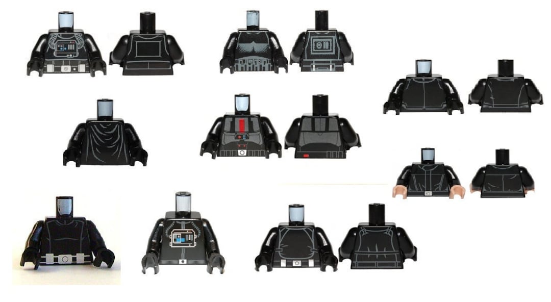 Lego Star Wars MINIFIGURE Torso Imperial Jumpsuit Black Arms - Etsy