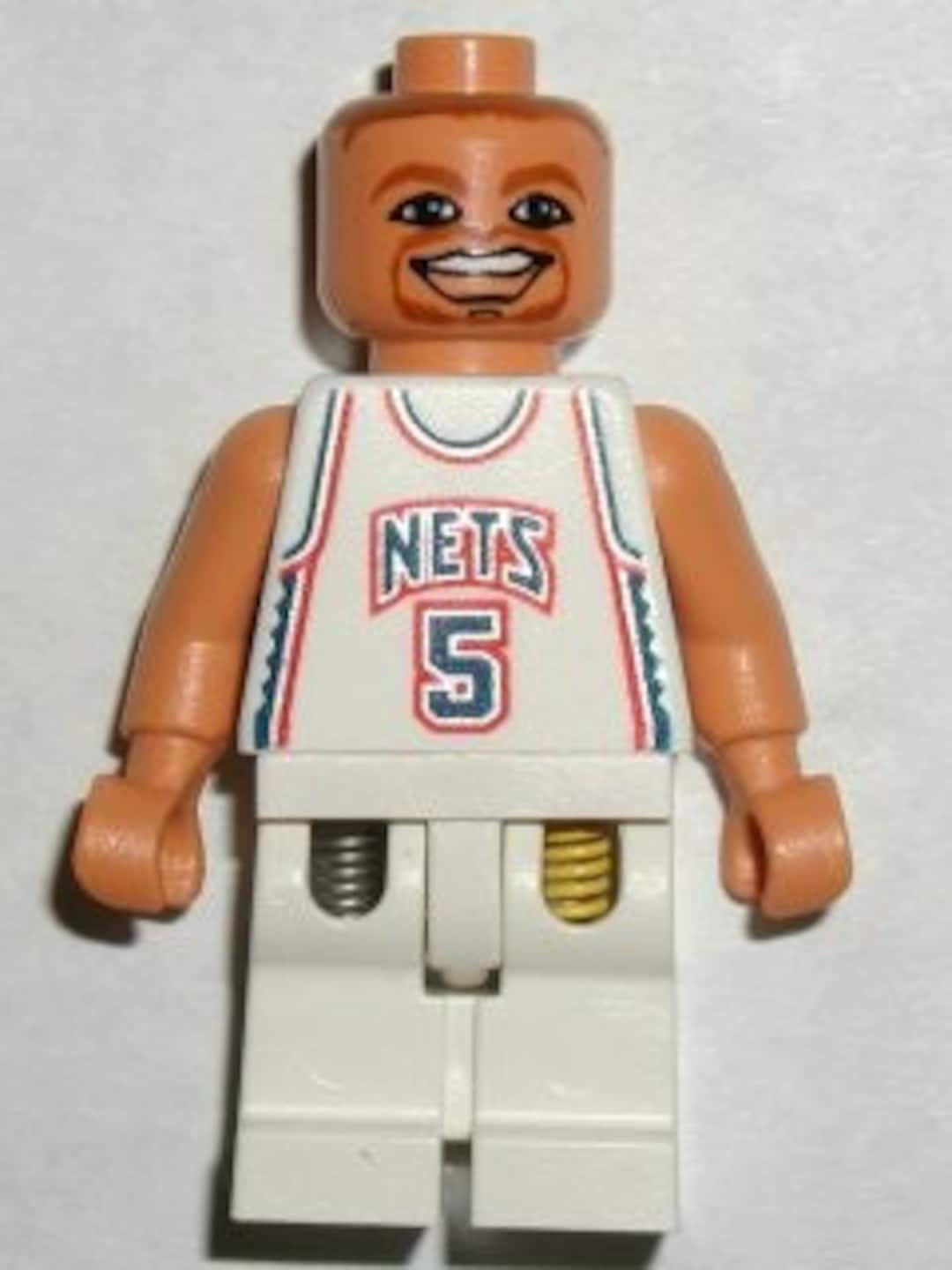 Lego MINIFIGURE NBA Jason Kidd, New Jersey Nets 5 white Uniform - Etsy
