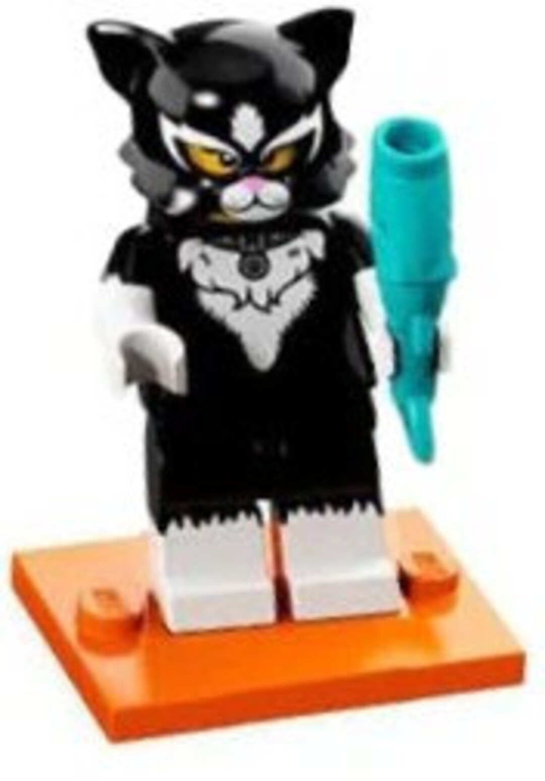Lego MINIFIGURE Cat Costume Girl, Series 18 complete Set With Stand and ...