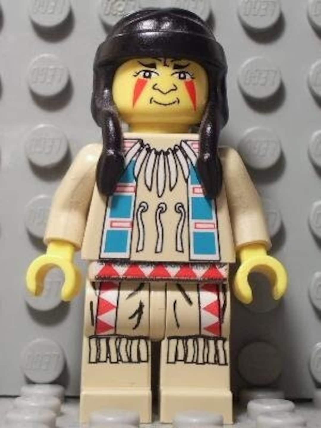 Lego MINIFIGURE Vintage Native American Indian Tan Shirt Smile - Etsy ...