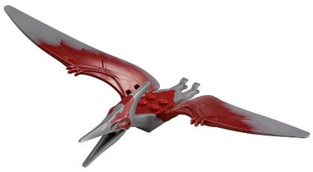 LEGO Dinosaur Pteranodon With Dark Red Back and Large Curved - Etsy