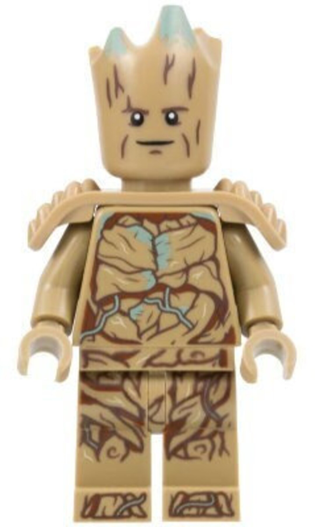 Lego MINIFIGURE Marvel Groot, Teen Groot - Dark Tan With Shoulder Armor ...