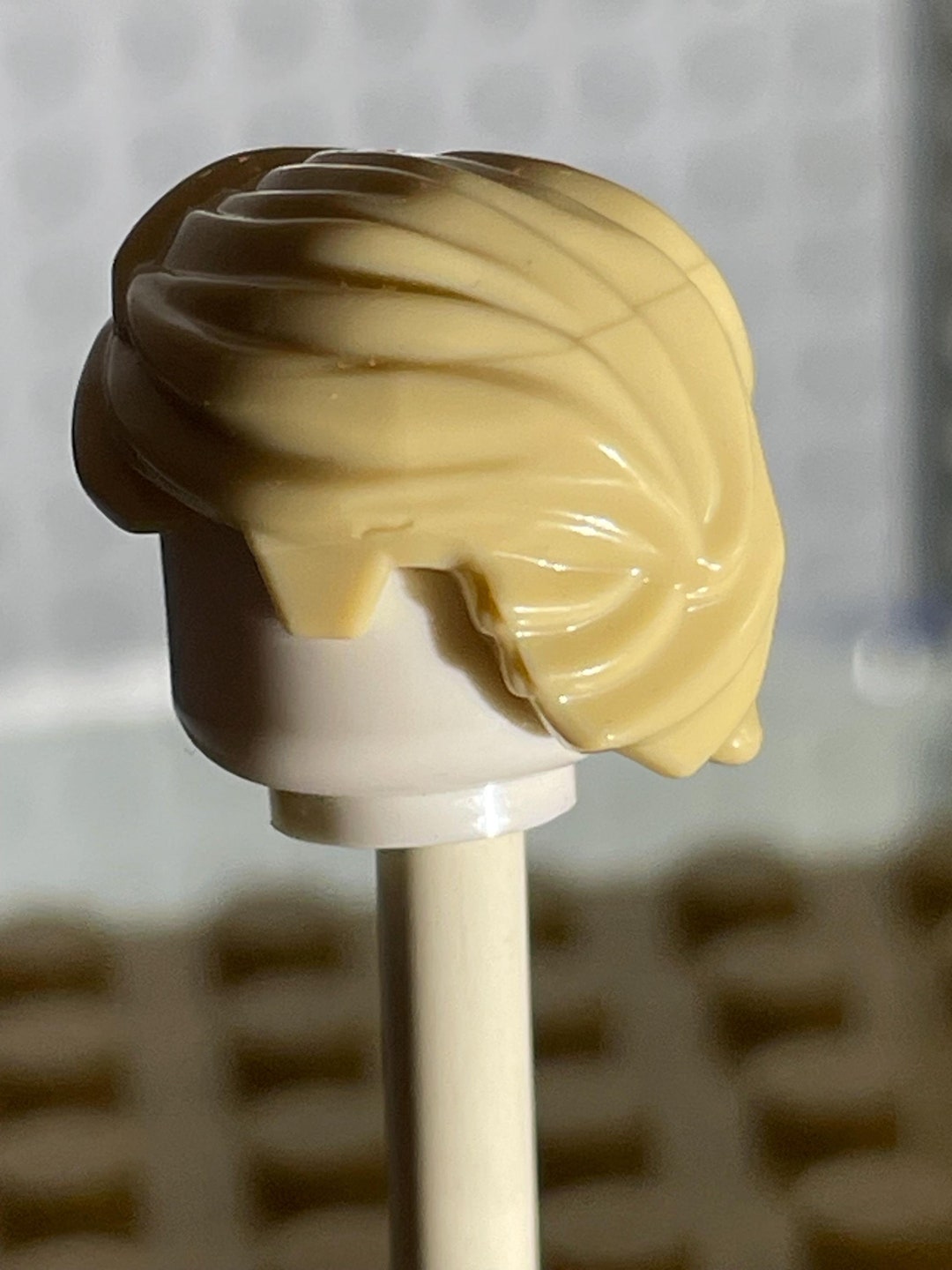 Lego Minifigure, Hair Swept Back Tousled - Tan, Dirty Blonde - Etsy