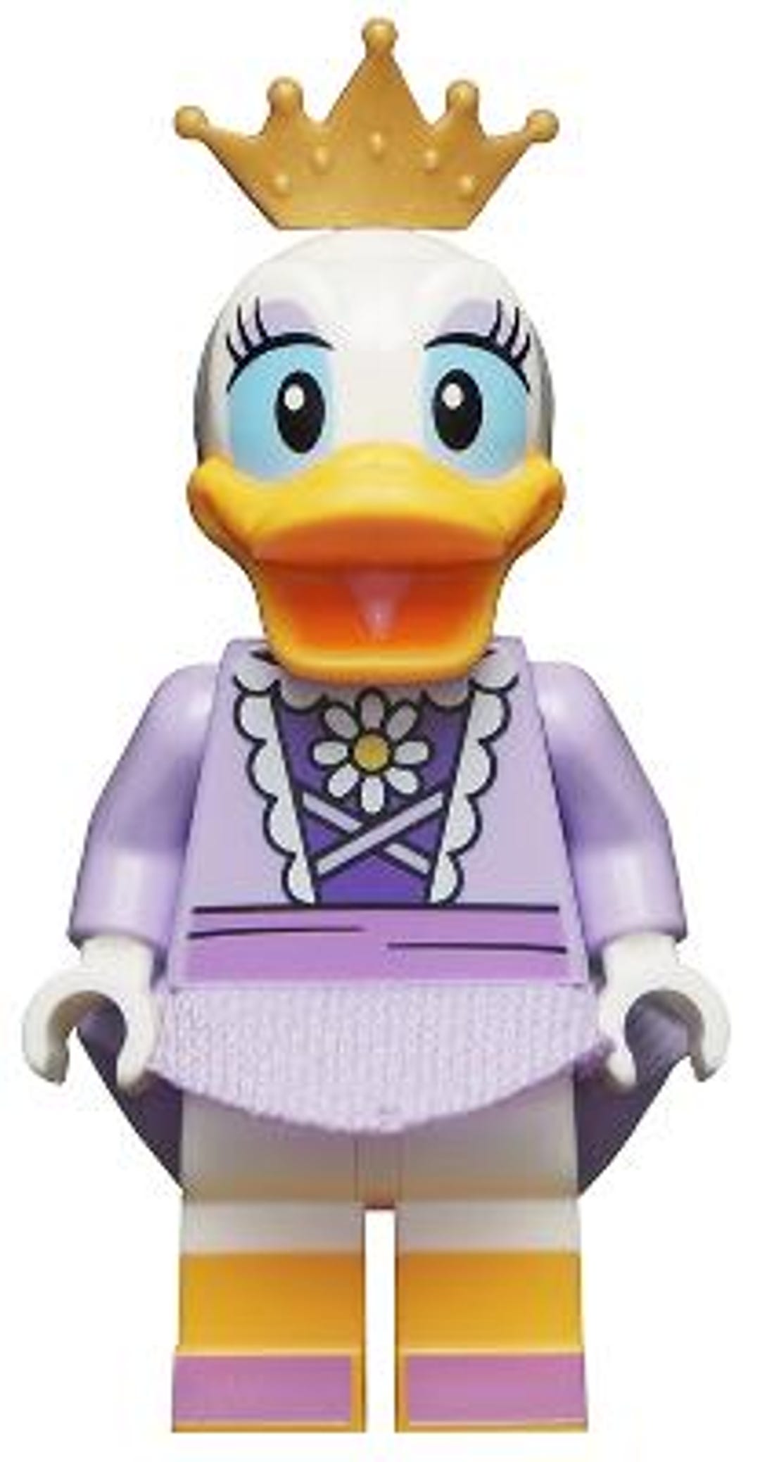 Lego MINIFIGURE Daisy Duck - Lavender Dress, Gold Crown - Etsy