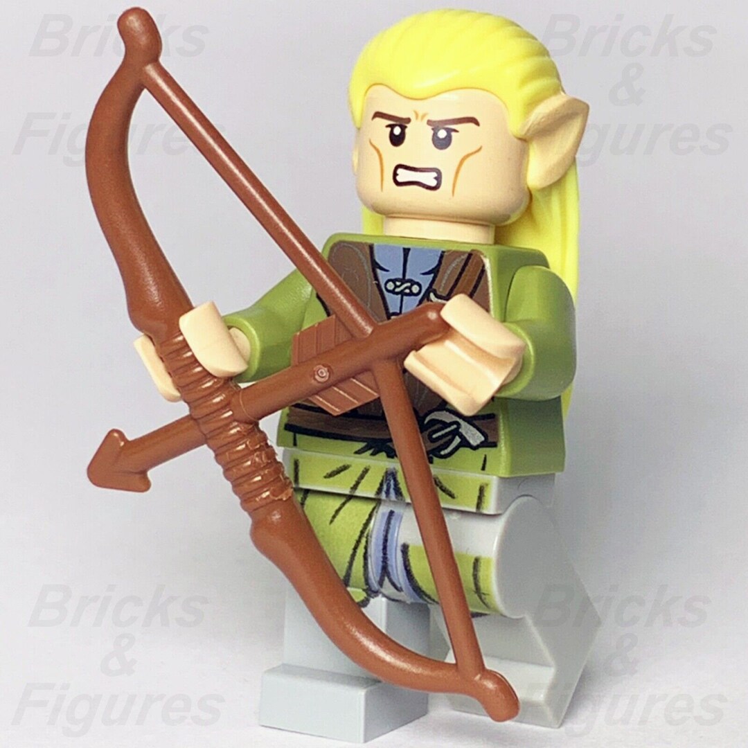 Lego MINIFIGURE Hobbit Lord of the Rings - Legolas Greenleaf /w Bow - Etsy