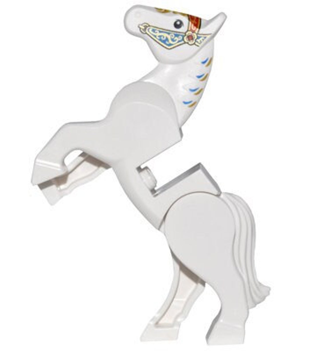 Lego MINIFIGURE Castle Knight Hobbit Lord Horse, Movable Legs Black ...