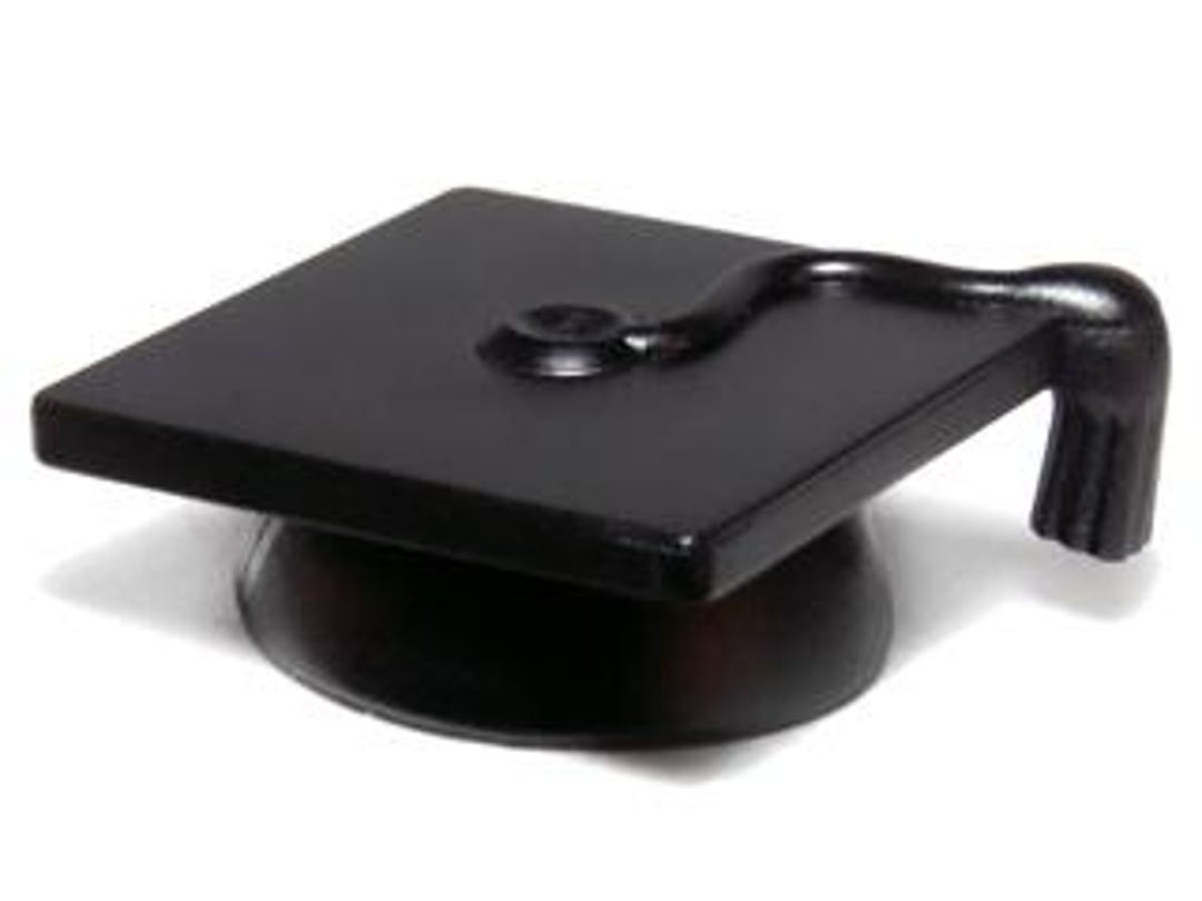 Lego Minifigure, Headgear Cap, Graduation Mortarboard With Tassel - Etsy