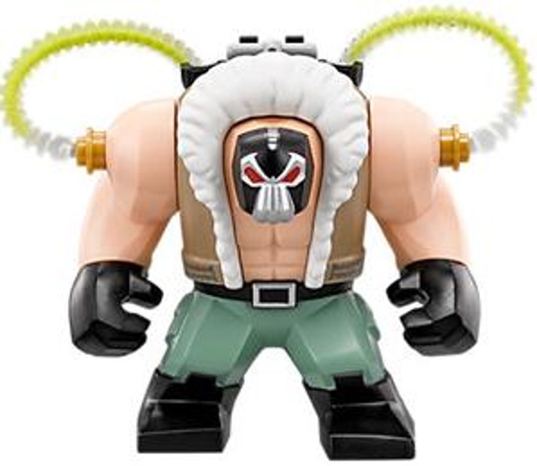 Lego MINIFIGURE Super Hero Villain Bane Dark Tan Body Giant, Bane ...