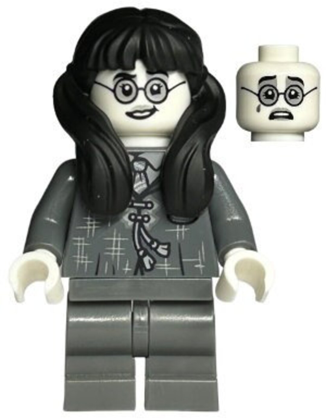 Lego MINIFIGURE Moaning Myrtle - Dark Bluish Gray Robe - Etsy