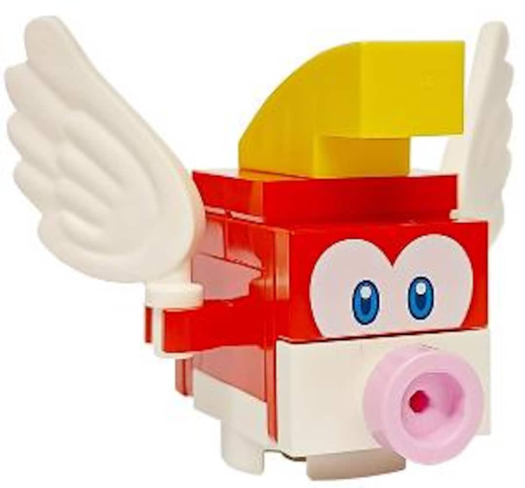 Lego MINIFIGURE Super Mario Cheep Cheep White Lower Face - Etsy
