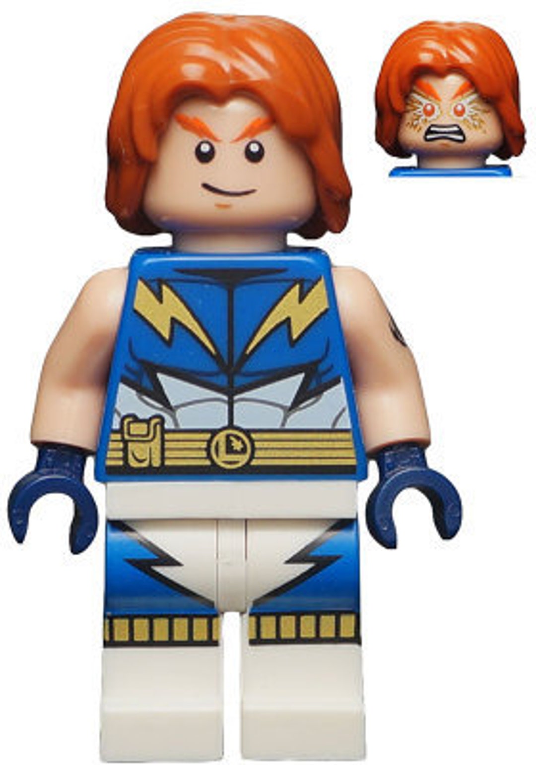 Lego MINIFIGURE Lightning Lad - Etsy