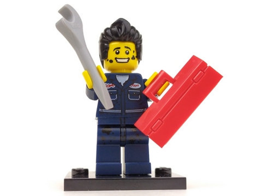 Lego MINIFIGURE Mechanic, Series 6 (complete Set With Stand and ...