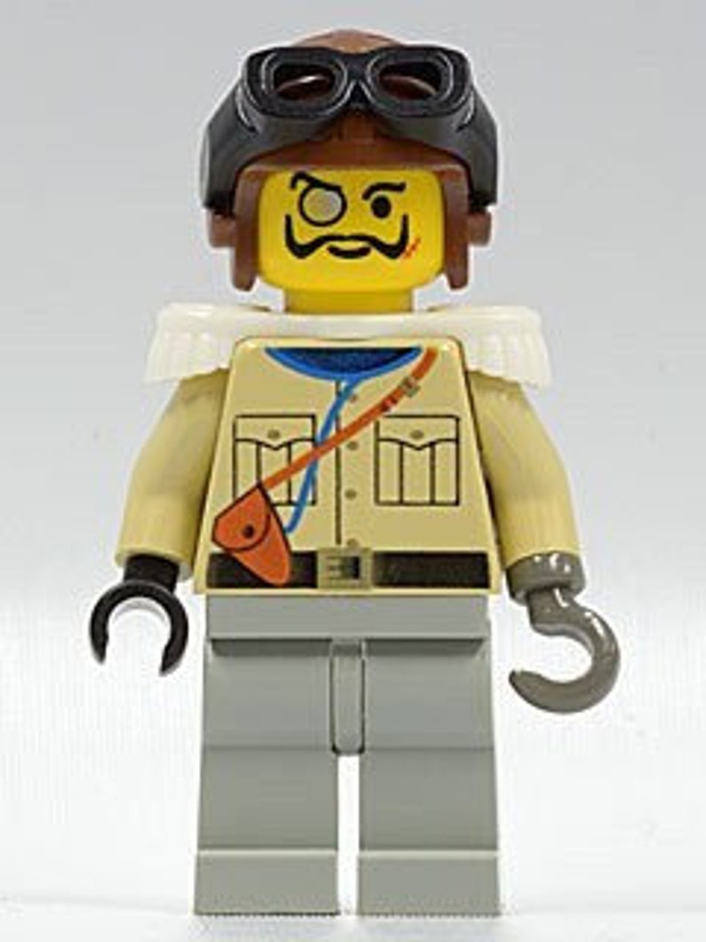 Lego MINIFIGURE Baron Von Barron With Brown Aviator Cap - Etsy