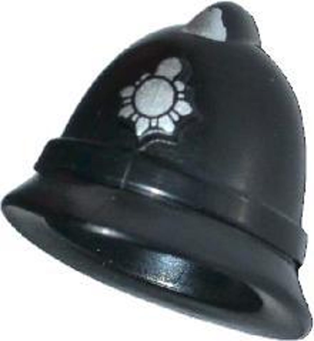 Lego Minifigure, Headgear Police Helmet With Silver Badge Pattern - Etsy