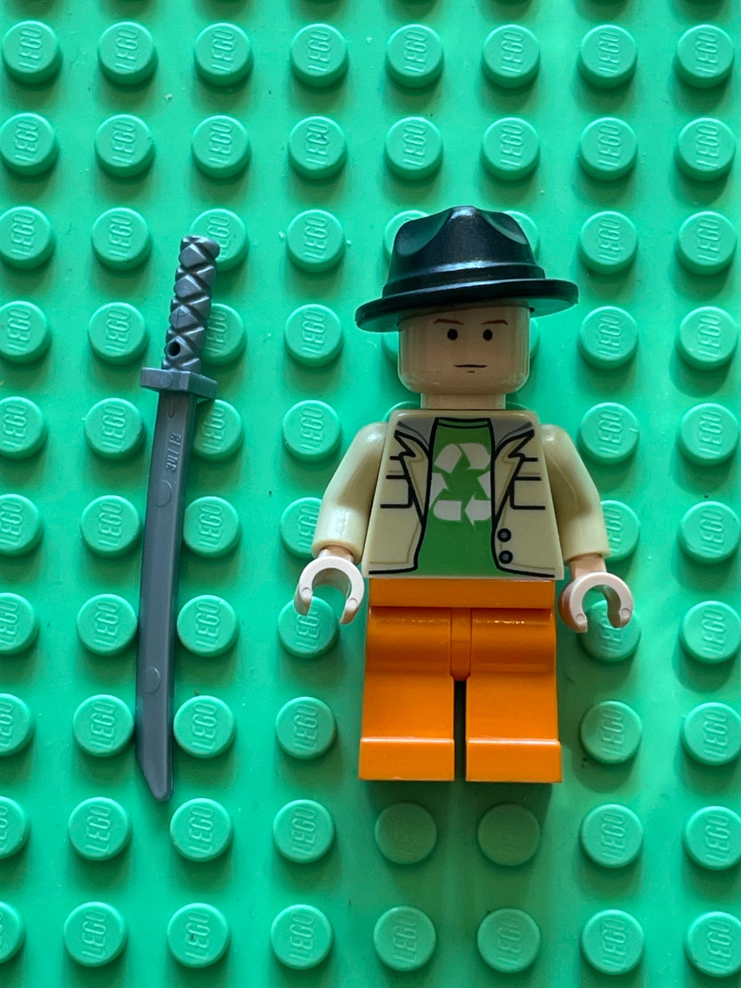 Lego MINIFIGURE Internet Gangster Fedora, Melady, W/ Samurai Sword - Etsy