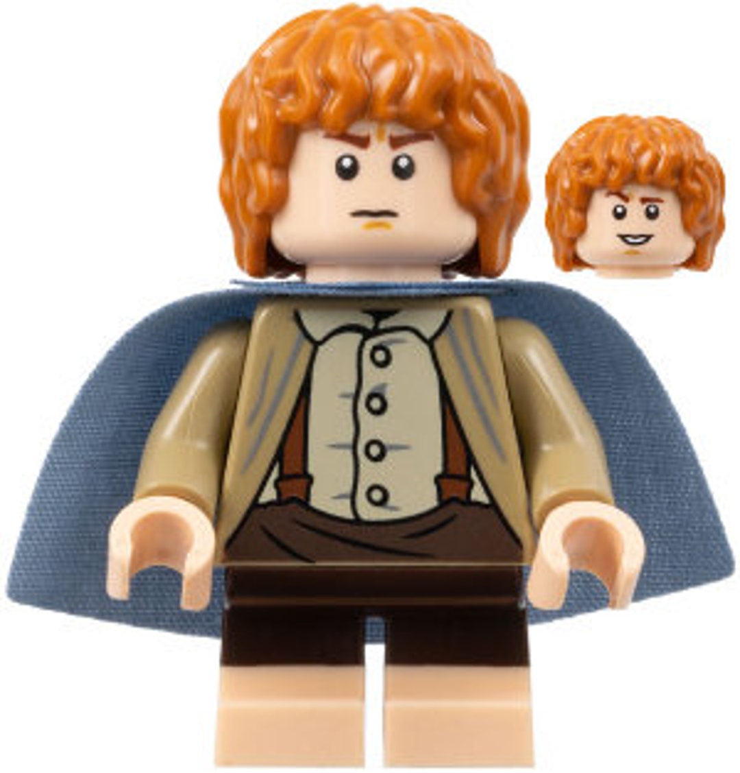 Lego MINIFIGURE Hobbit Samwise Gamgee (sam) - Sand Blue Cape, Light ...