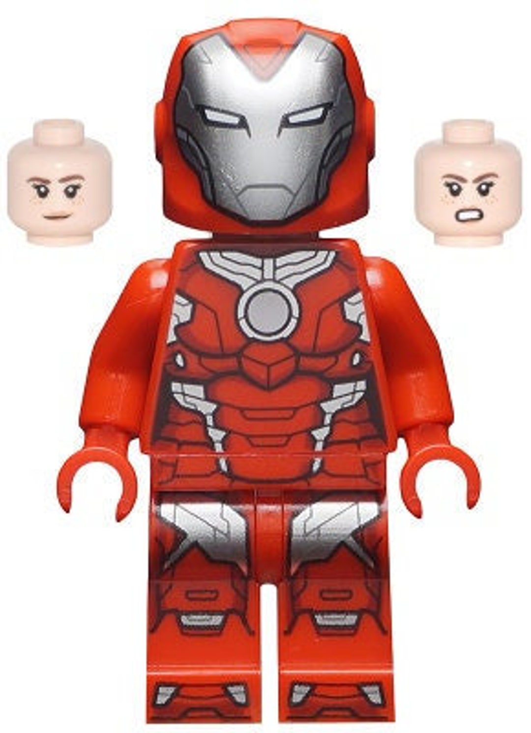 Lego MINIFIGURE Super Heroes Avengers Rescue pepper Potts Red Armor - Etsy