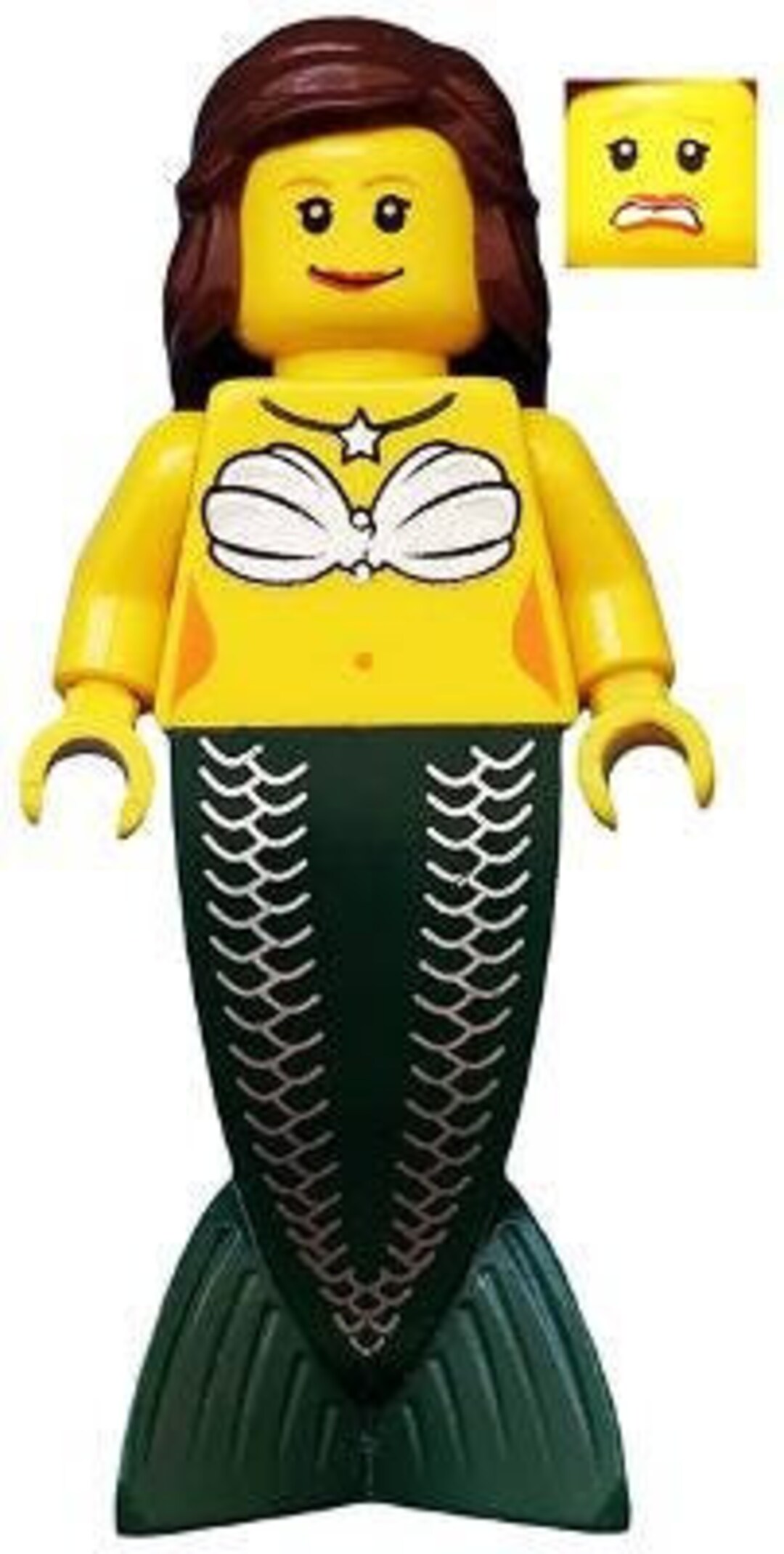 Lego Vintage Pirate Mermaid Shell Bra & Star Necklace Dual Sided Female ...