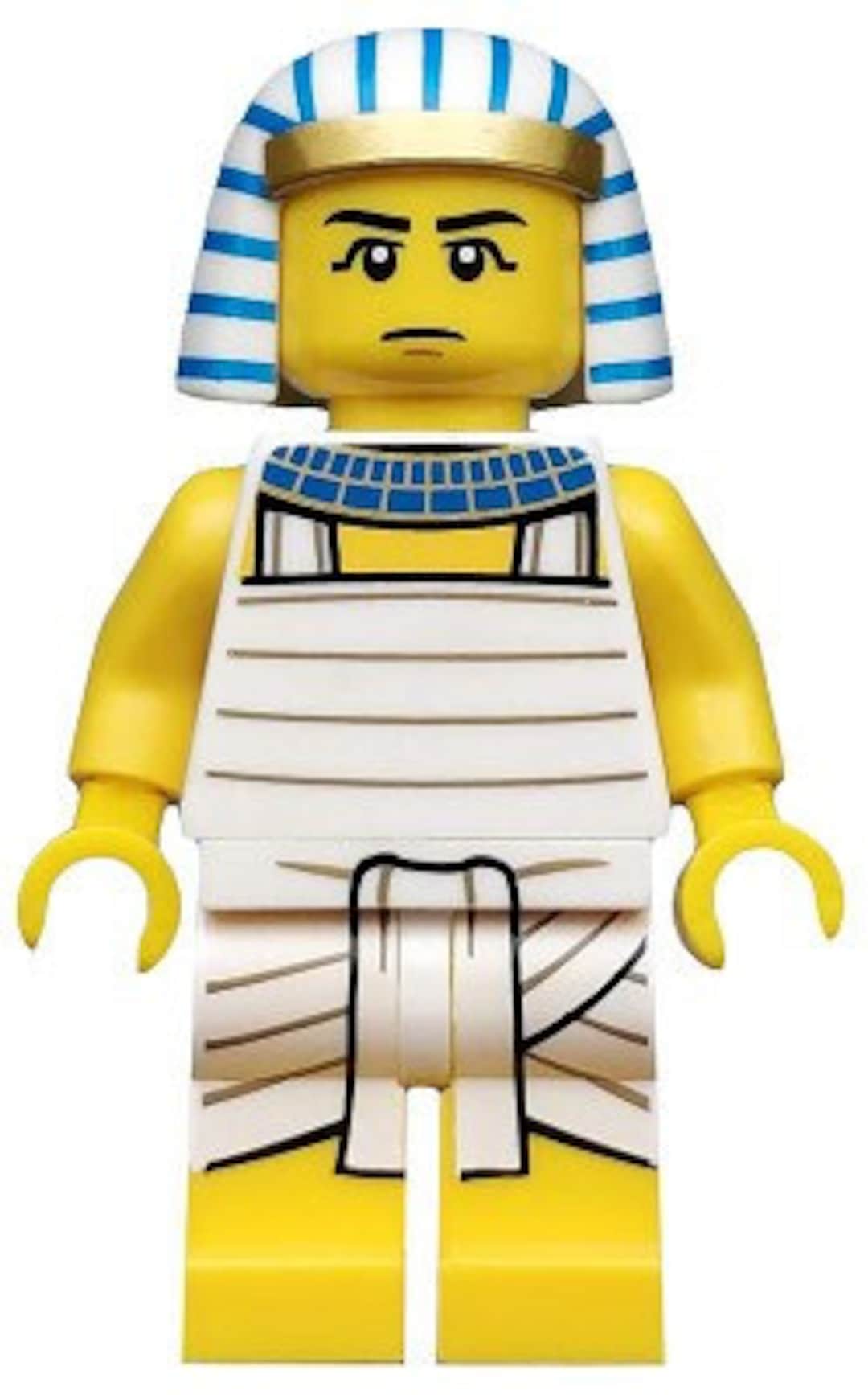 Lego MINIFIGURE Egyptian Warrior White Torso Tunic With Blue and Gold ...