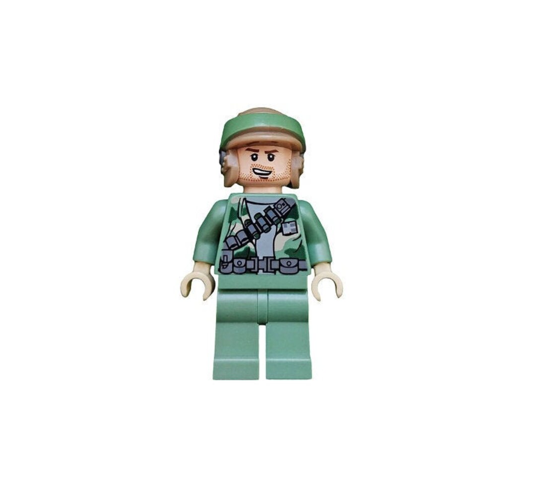 Lego Star Wars MINIFIGURE Endor Rebel Commando - Stubble - Etsy