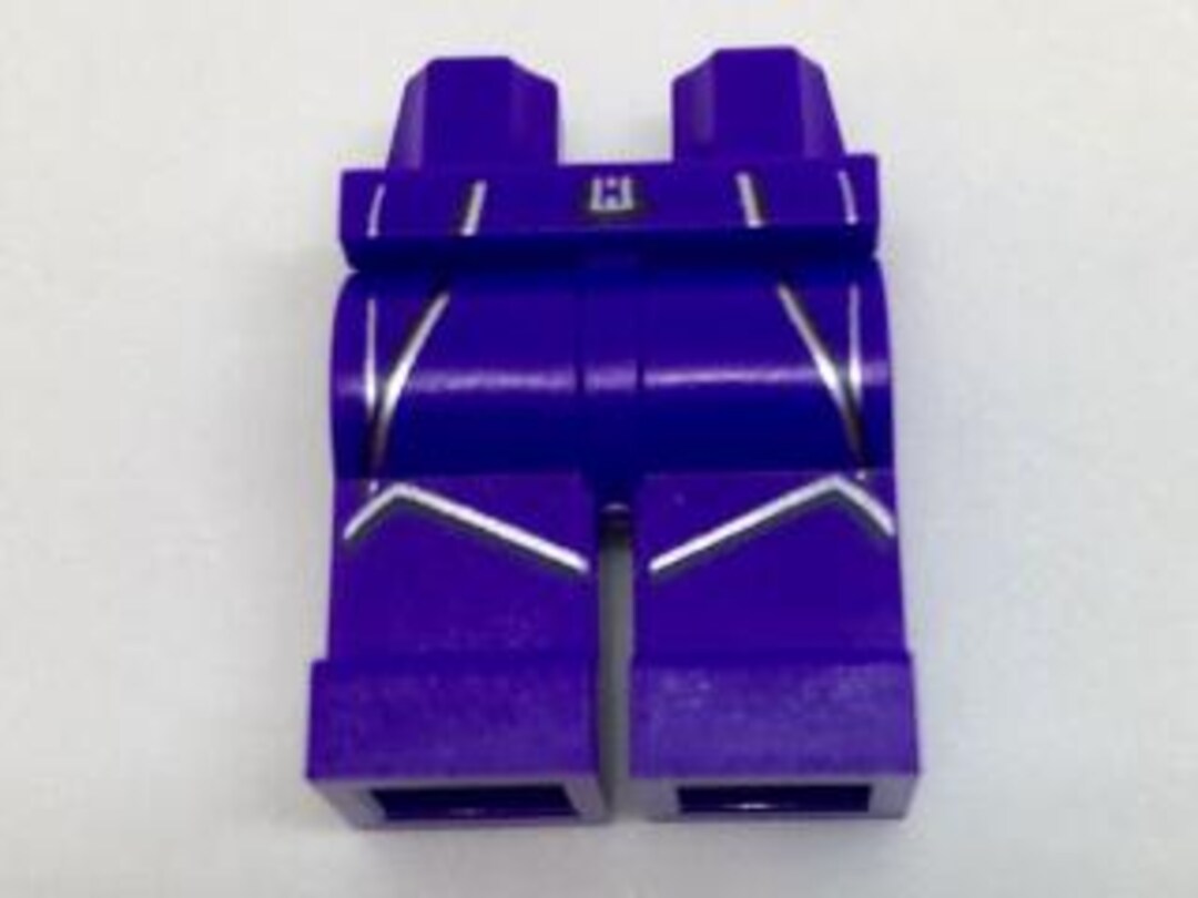 Lego Hips and Legs With Silver Buckle and Angular Stripes Pattern - Etsy