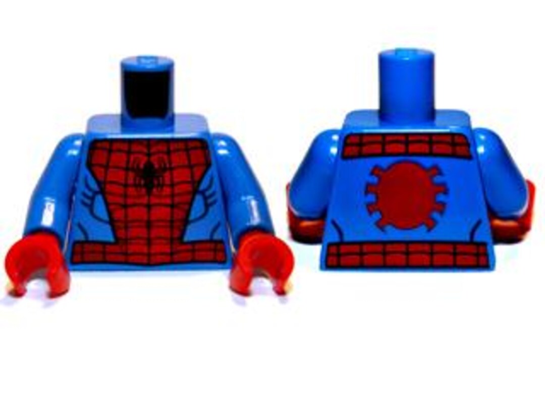 Lego Torso Spider-man Costume 4 Pattern / Blue Arms / Red Hands - Etsy UK