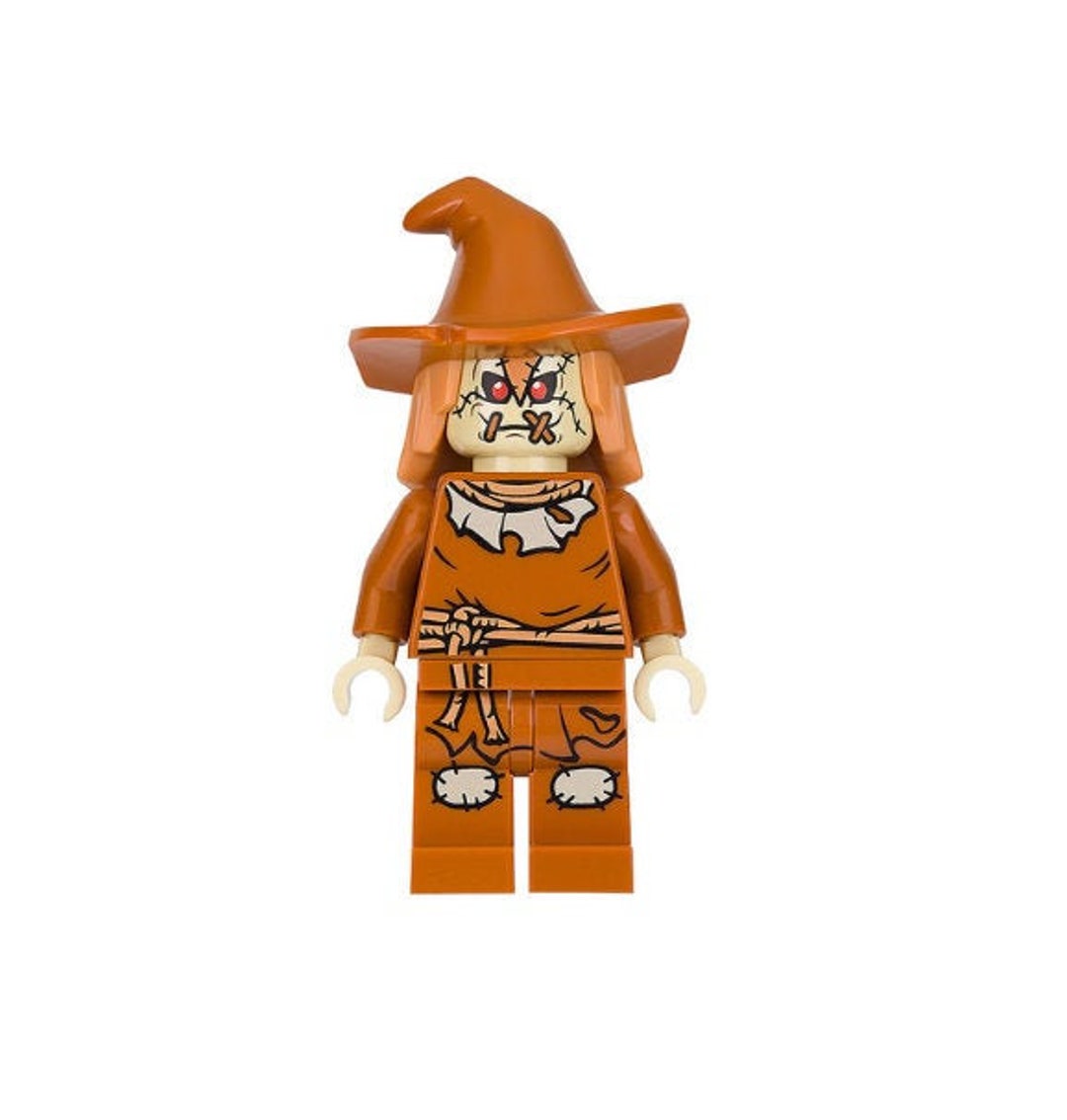 Lego MINIFIGURE Scarecrow, Dark Orange Floppy Hat - Etsy