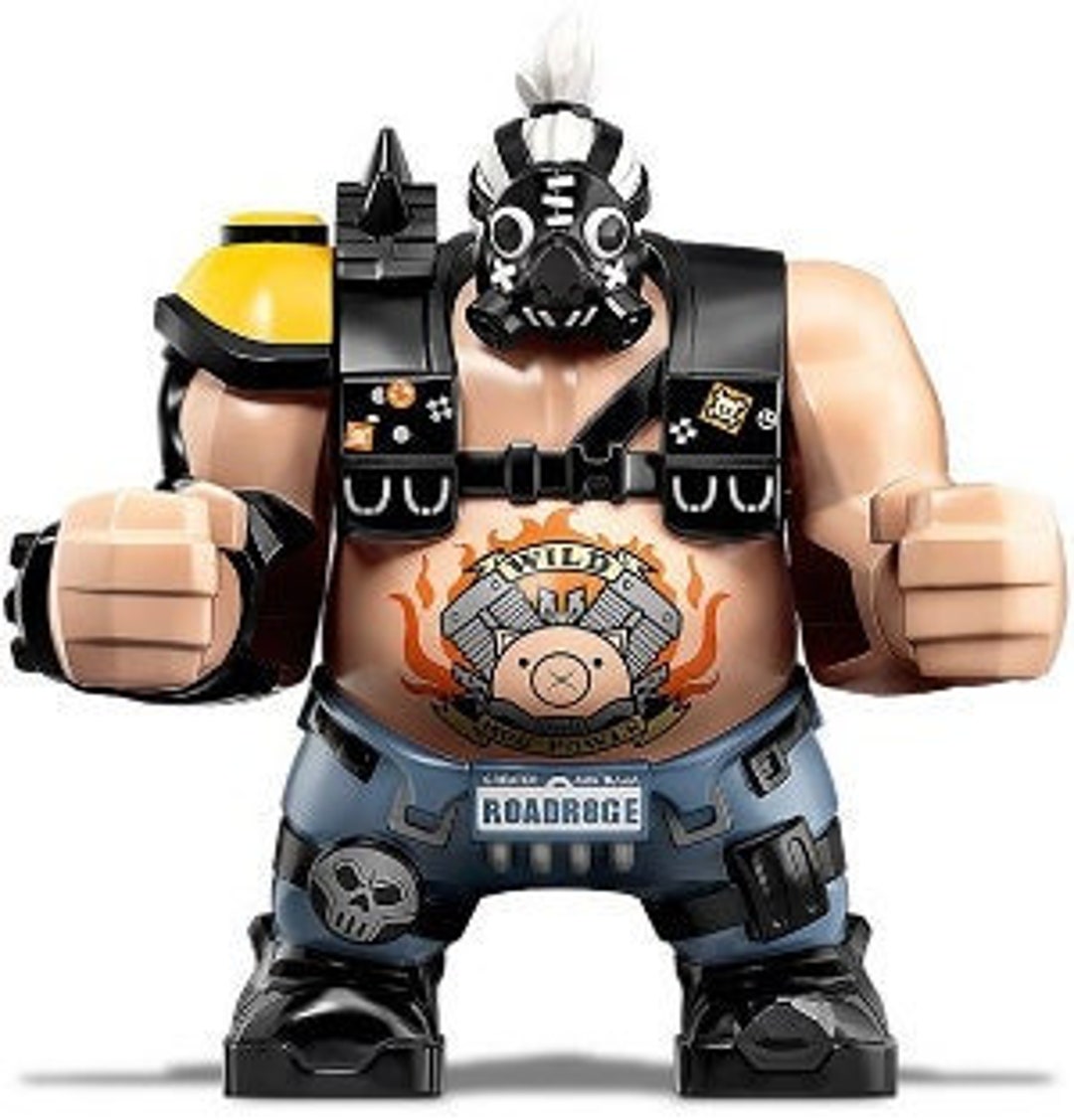 Lego MINIFIGURE Halloween Big Road Warrior Roadhog (mako Rutledge) Bare ...
