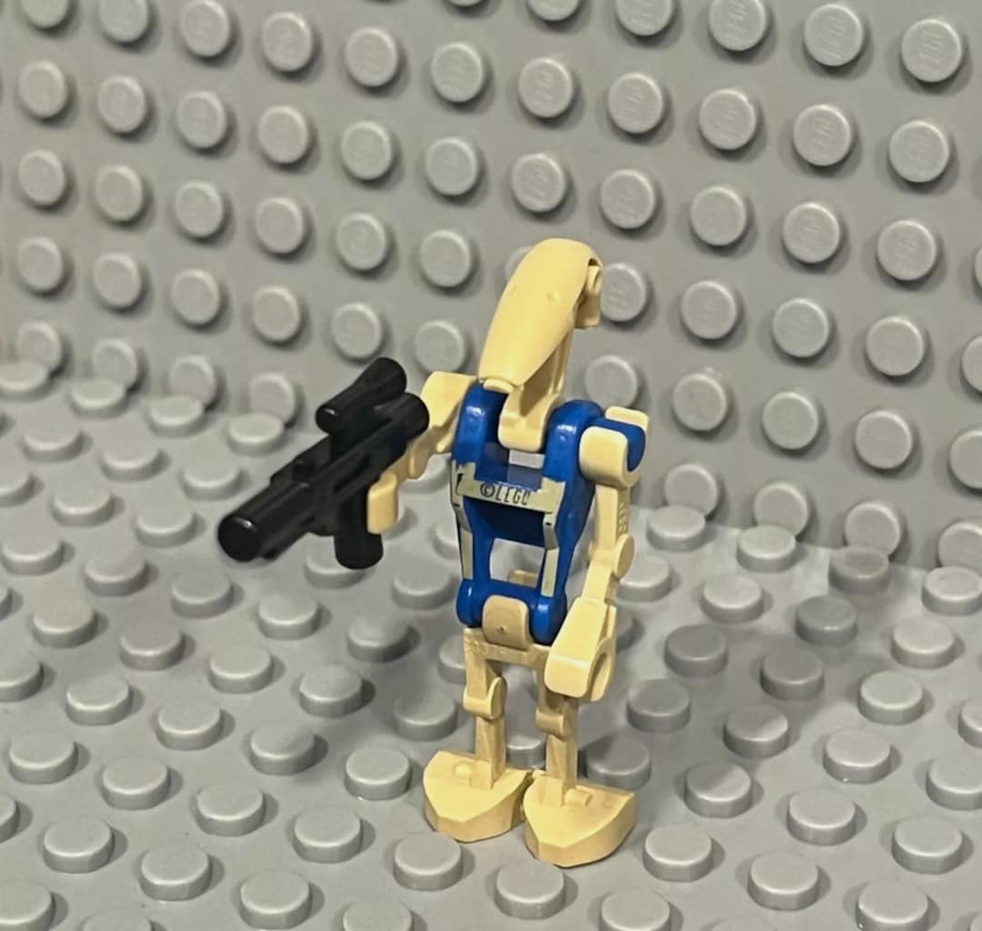 Lego Star Wars MINIFIGURE Battle Droid Pilot - Blue Torso With Tan ...