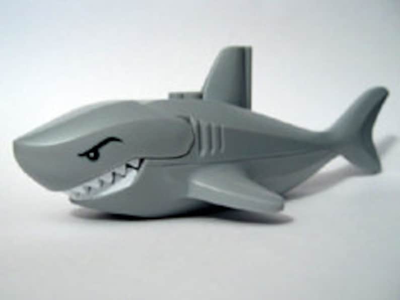 Lego MINIFIGURE Great White Shark With Gills and White Teeth - Etsy