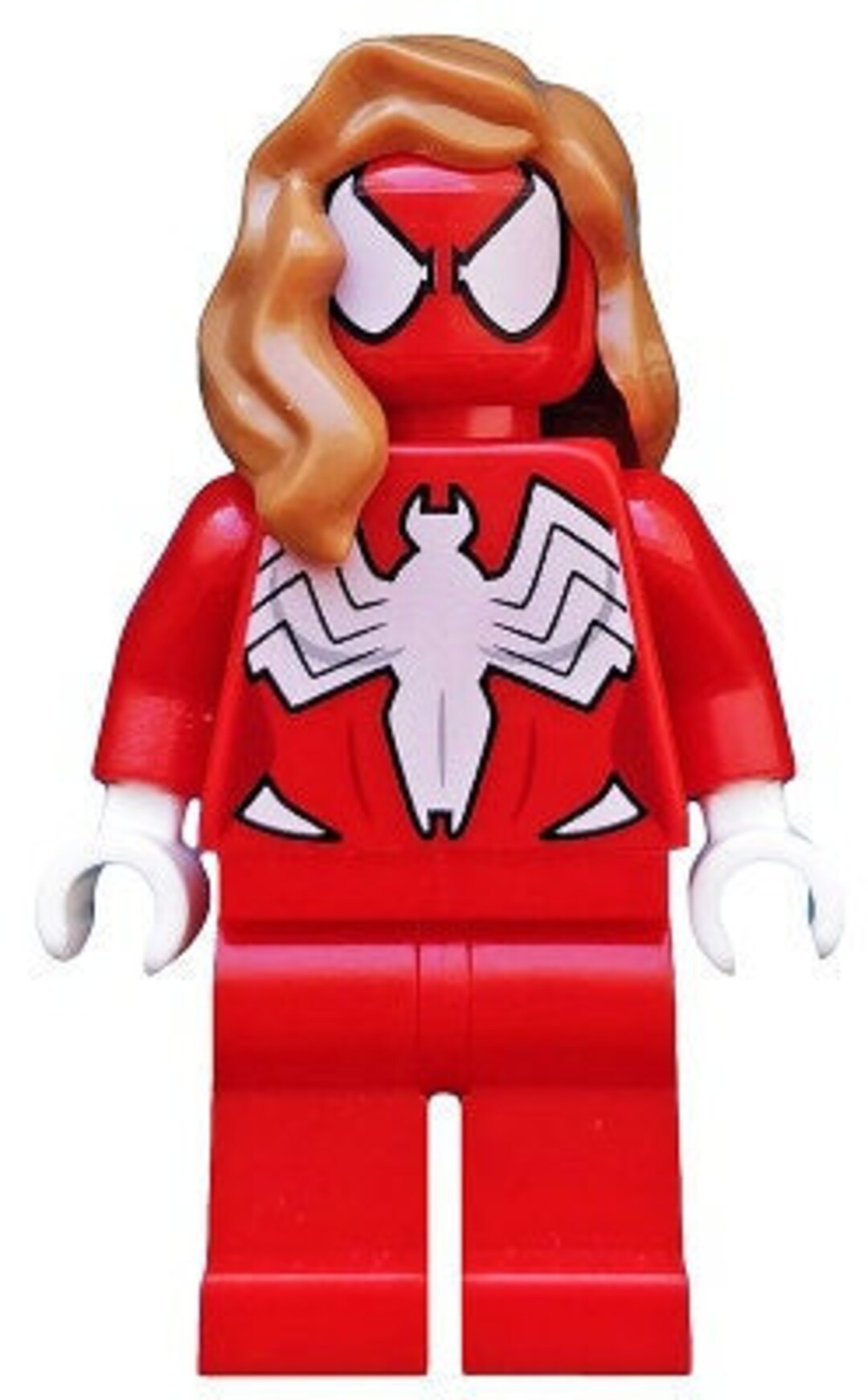 Lego MINIFIGURE Spider-girl - Red Outfit - Etsy
