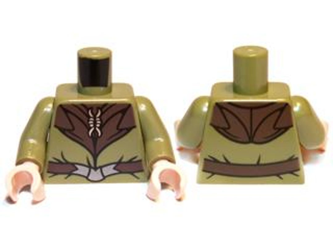 CLASSIC RARE VINTAGE Mirkwood Elf Lego Torso Lotr Elven Coat W/ Silver ...