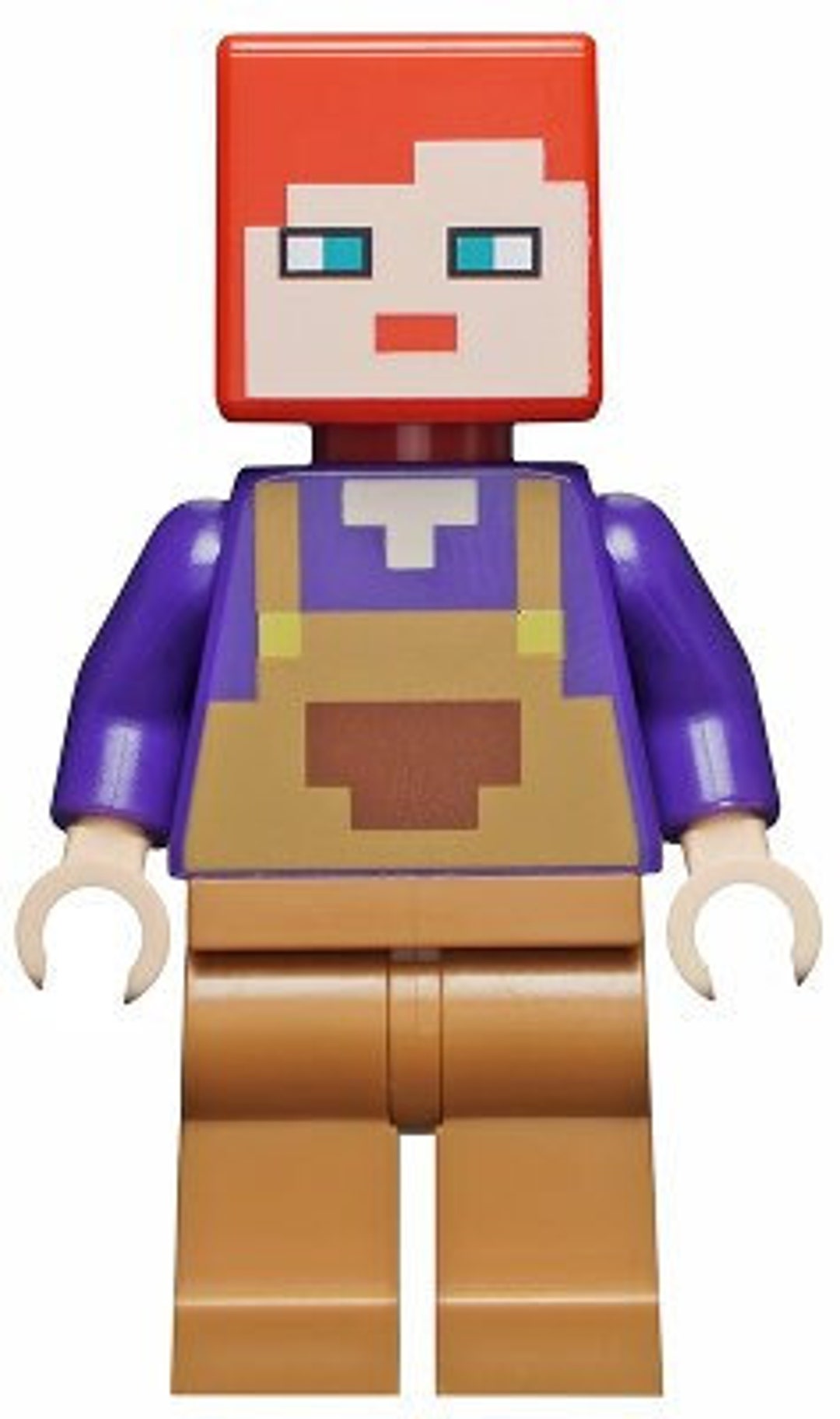 Lego MINIFIGURE Minecraft Villager Farmhand - Etsy