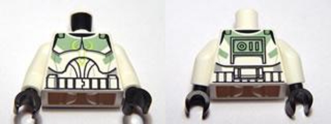 Lego Vintage Torso SW Armor Clone Trooper With Sand Green Markings ...