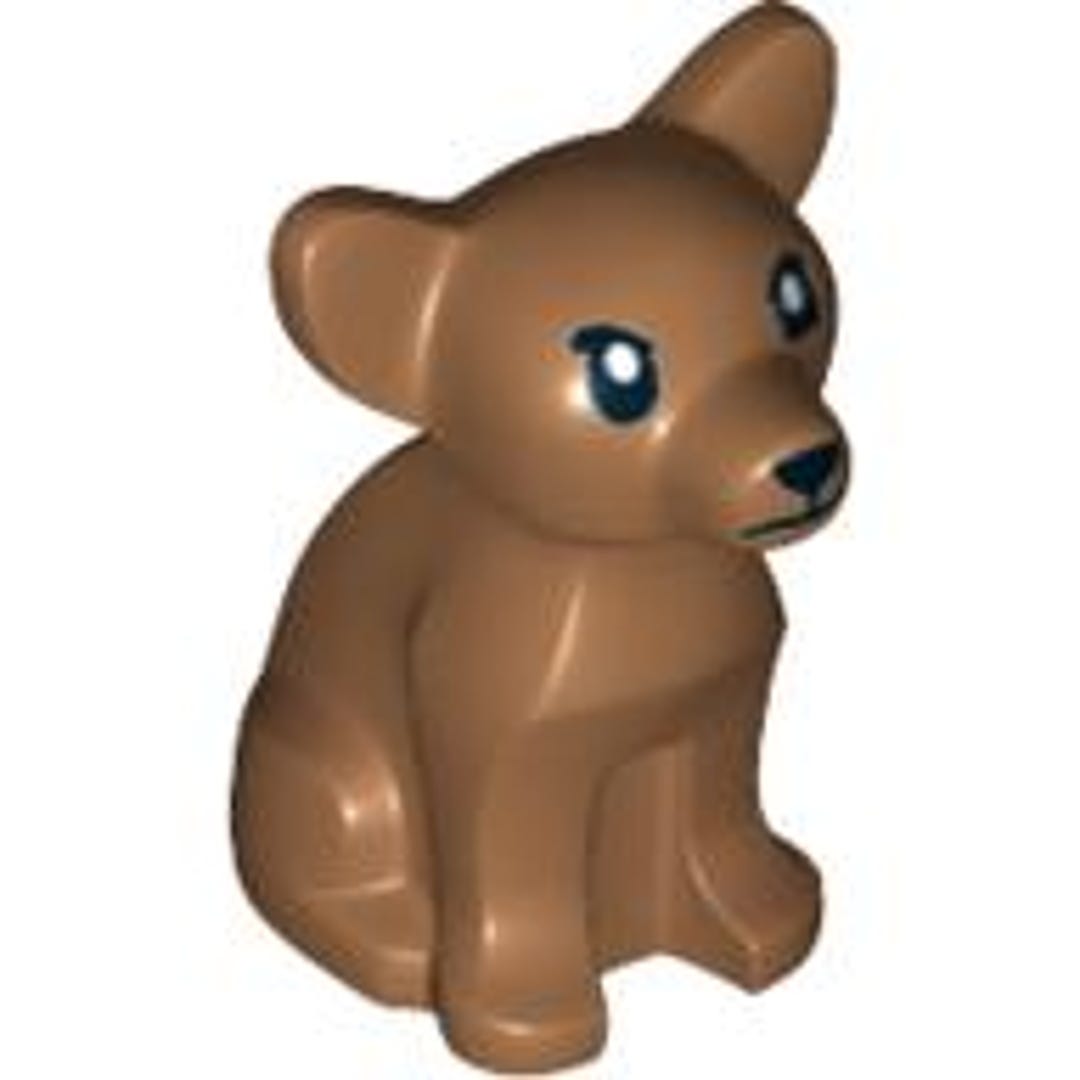 Lego Dog, Chihuahua With Black Eyes, Eyelashes, Nose and Mouth and ...