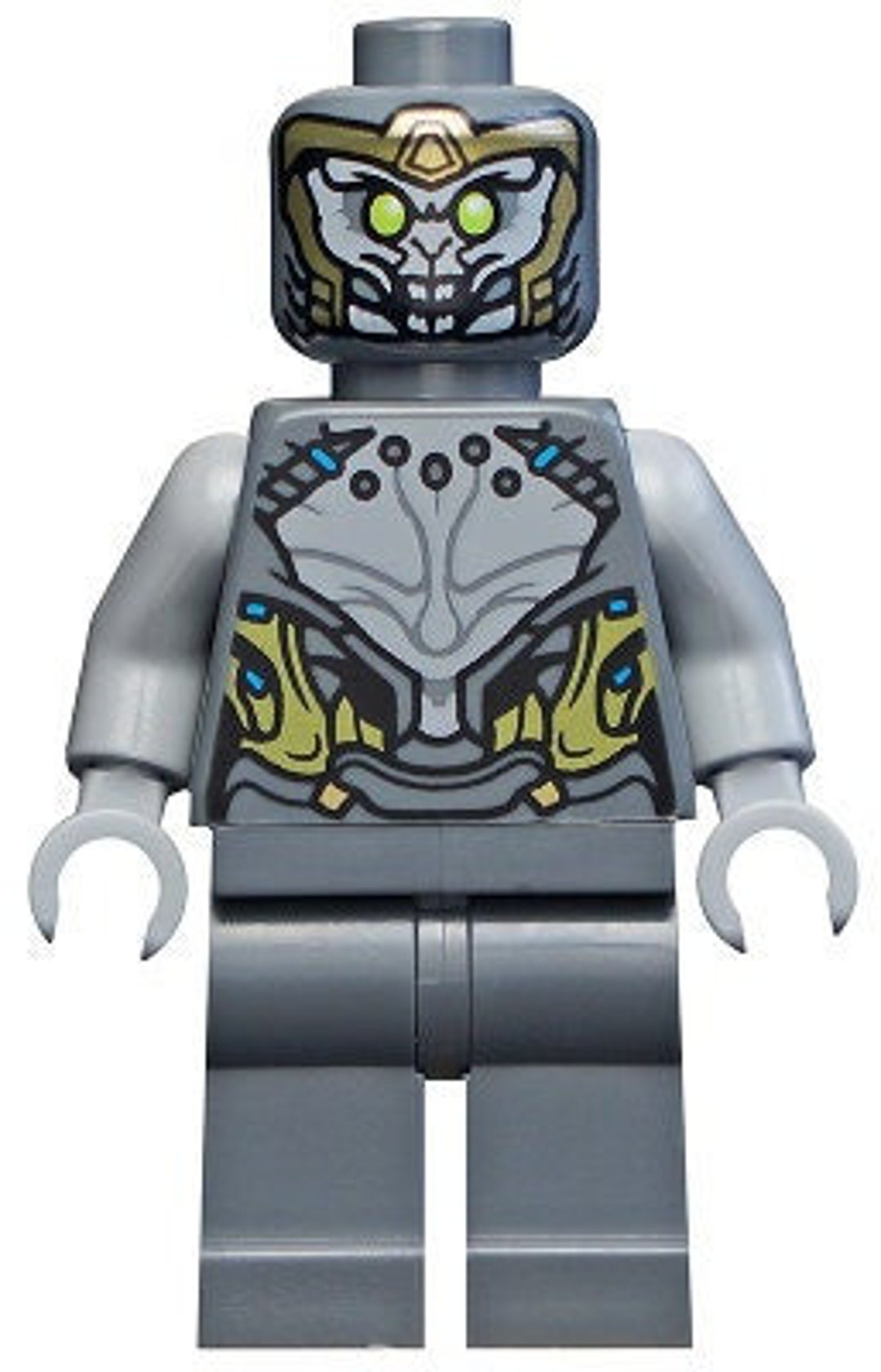 Lego MINIFIGURE Chitauri - Dark Bluish Gray - Etsy