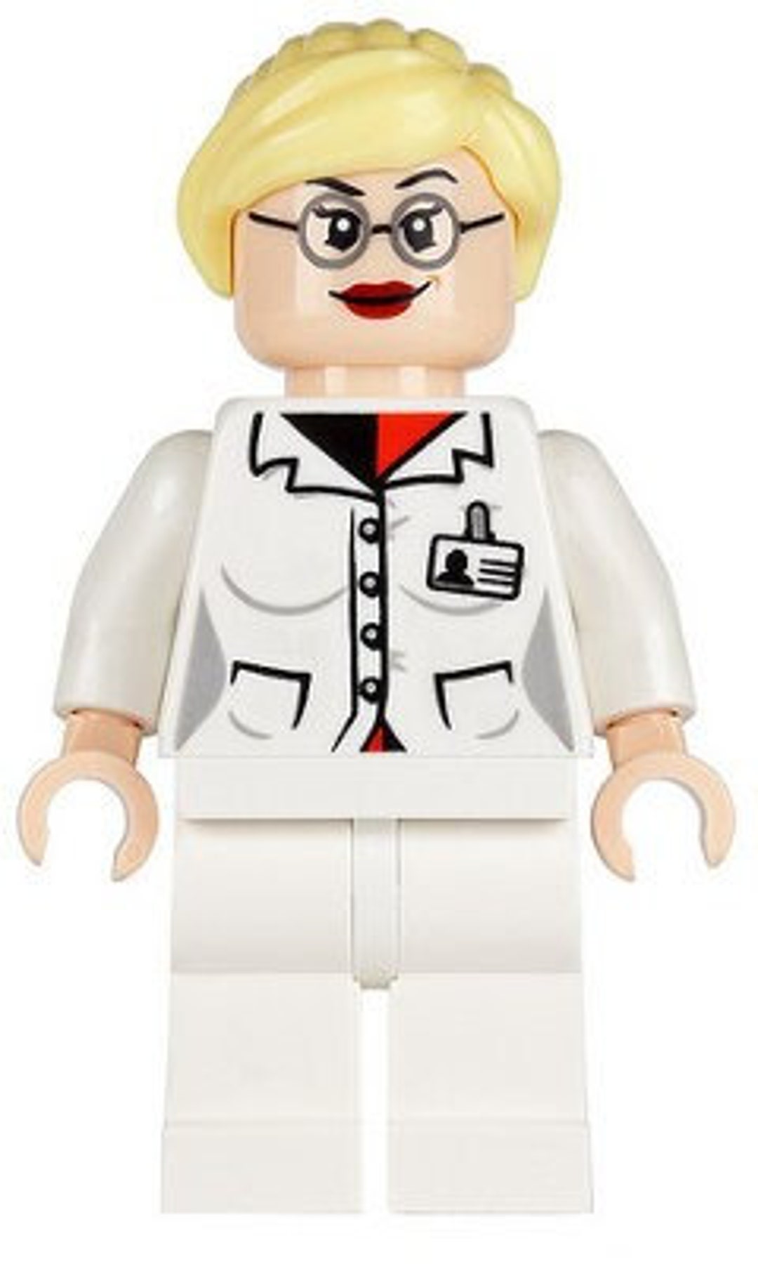 Lego Super Hero MINIFIGURE Incognito Harley Quinn Undercover as Dr ...