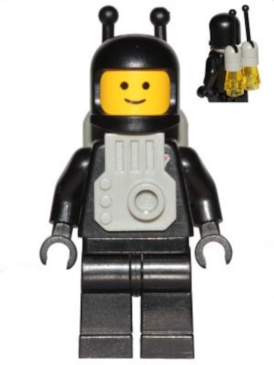 LEGO Minifigure Vintage Classic Space - Black With Light Gray Jet Pack ...