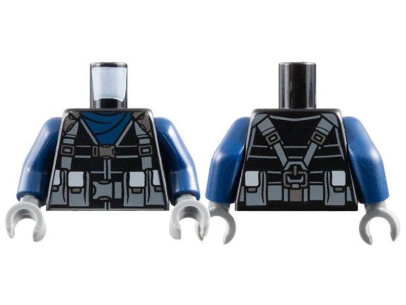 Lego MINIFIGURE ACU Tracker - Female, Black Aviator Cap With Trans ...