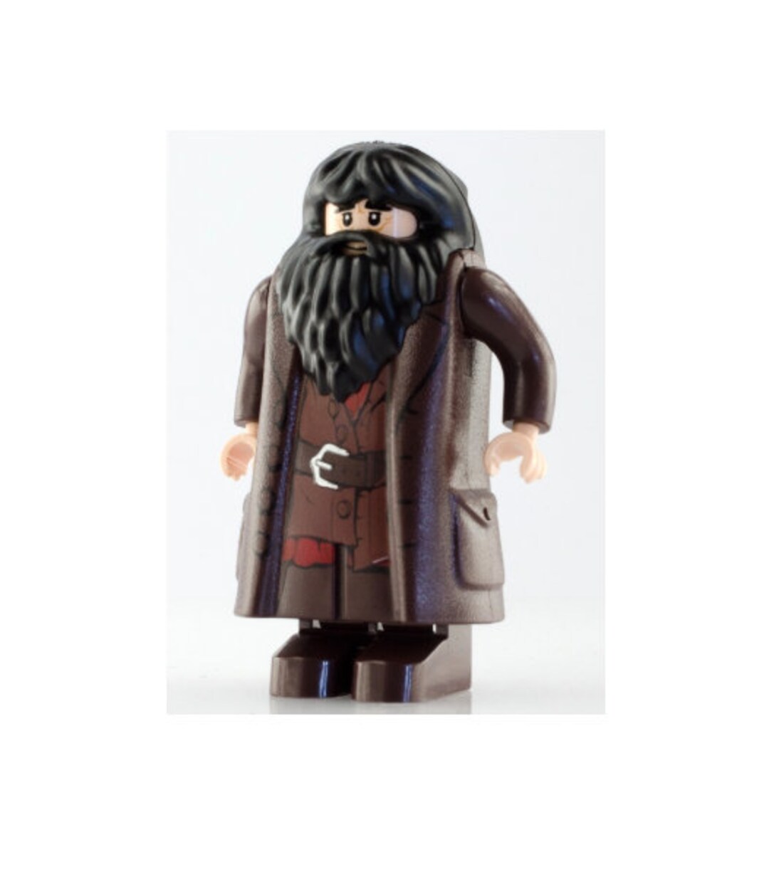 Lego MINIFIGURE Rubeus Hagrid, Dark Brown Topcoat With Buttons (light ...