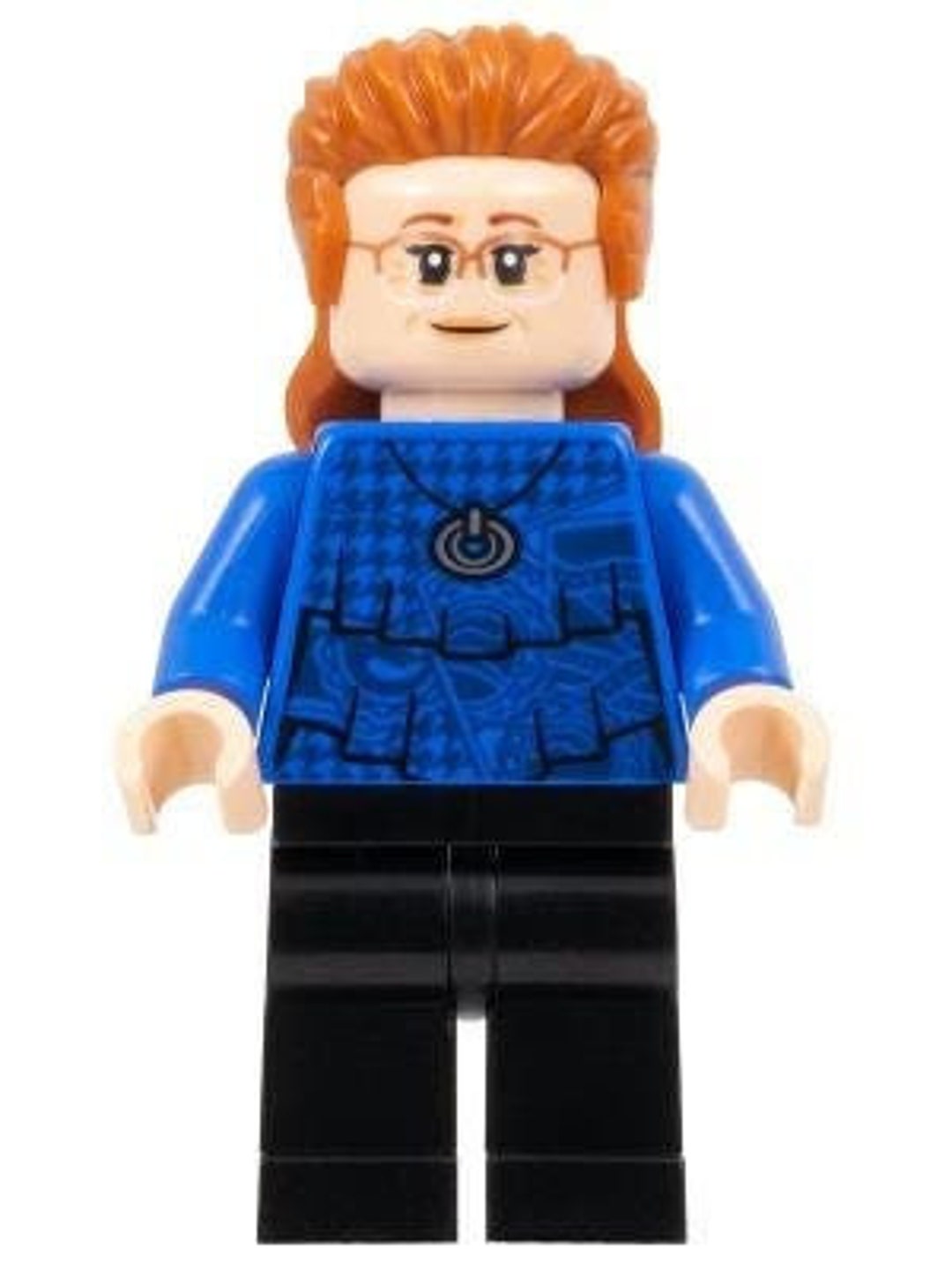 Lego MINIFIGURE Queer Eye Kathi Dooley (before Makeover) Blue Torso ...