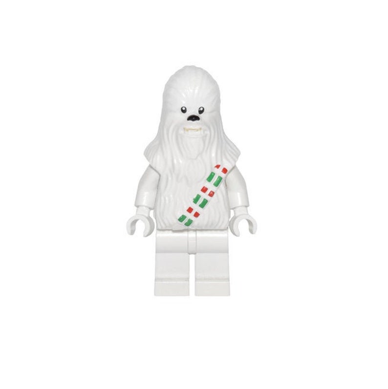 Snow Chewbacca White Christmas Lego Star Wars MINIFIGURE - Etsy